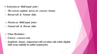 Biomechanics of wrist joint | PPTX