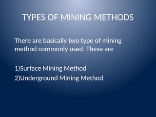 adarsh.pptx about mining and mine surveying | PPTX | Geology | Science
