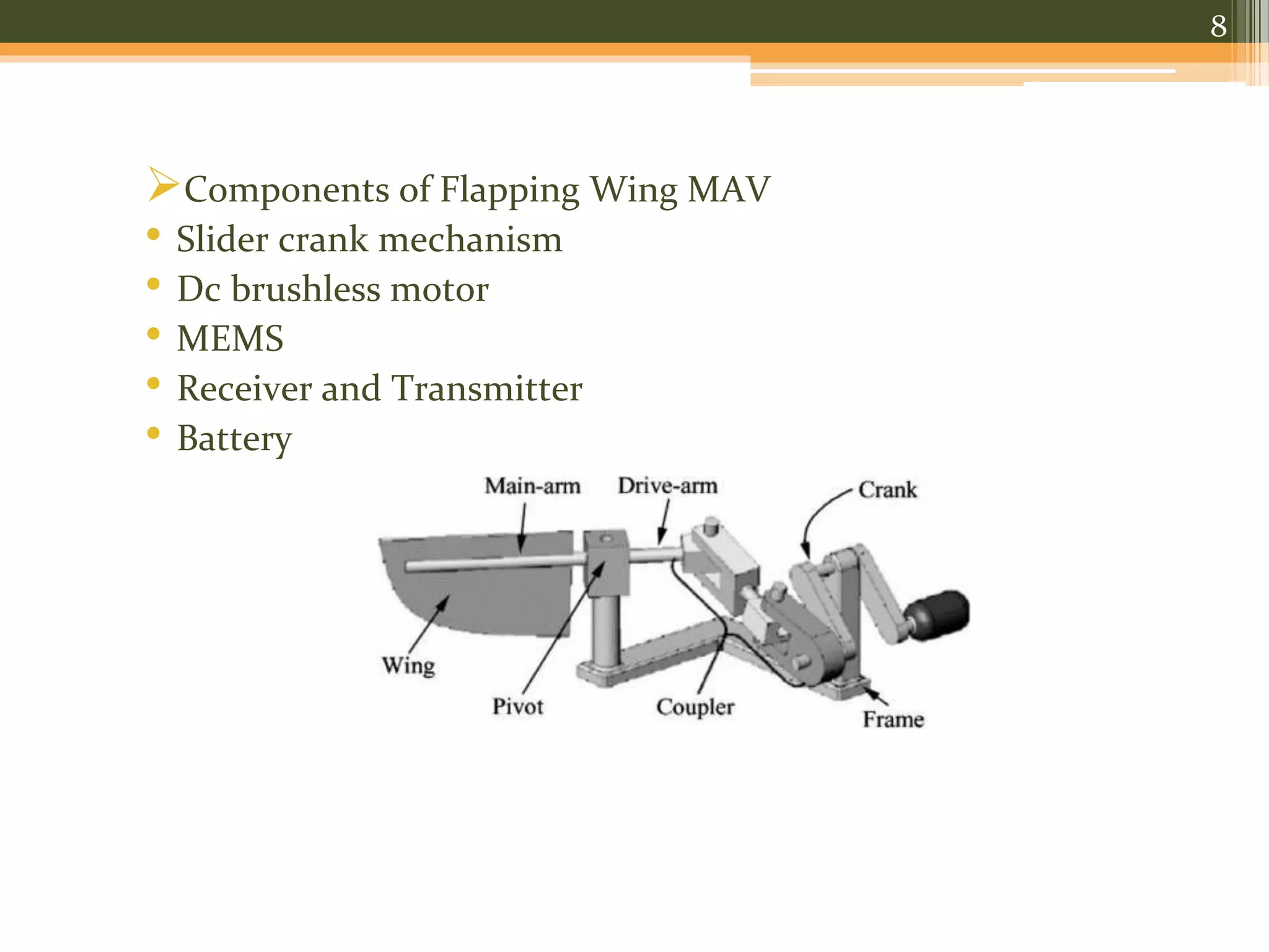 Adarsh tf17001.flapping wing mav | PPTX
