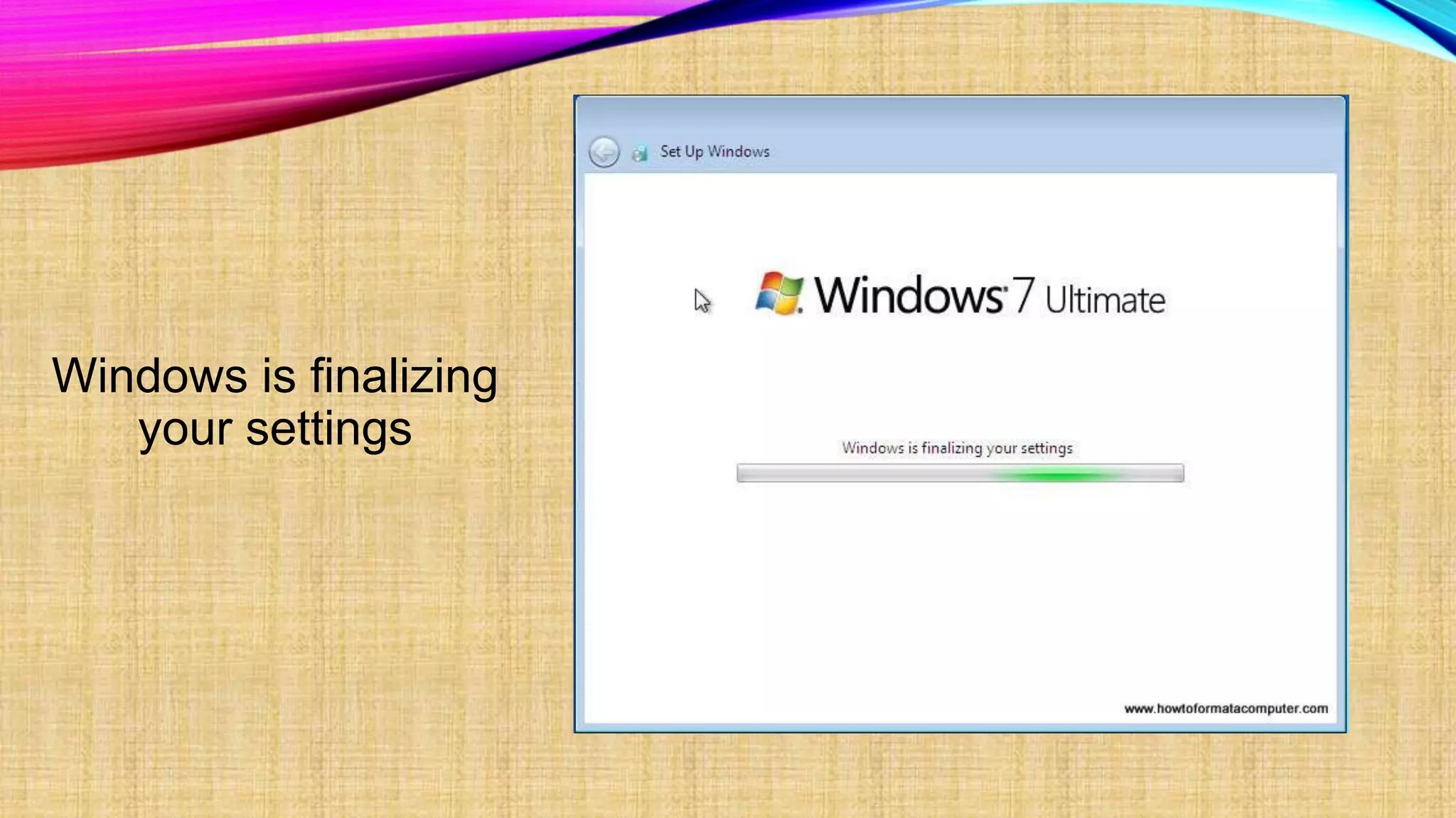 How to format system windows 7 ,10,12,15,or any os .pptx