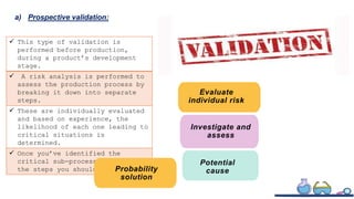 Role of GMP, quality assurance, validationpptx | PPT