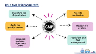 Role of GMP, quality assurance, validationpptx | PPT