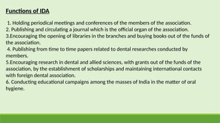 IDA,IAPHD,WHO,DCI-PUBLIC HEALTH DENTISTRY.pptx