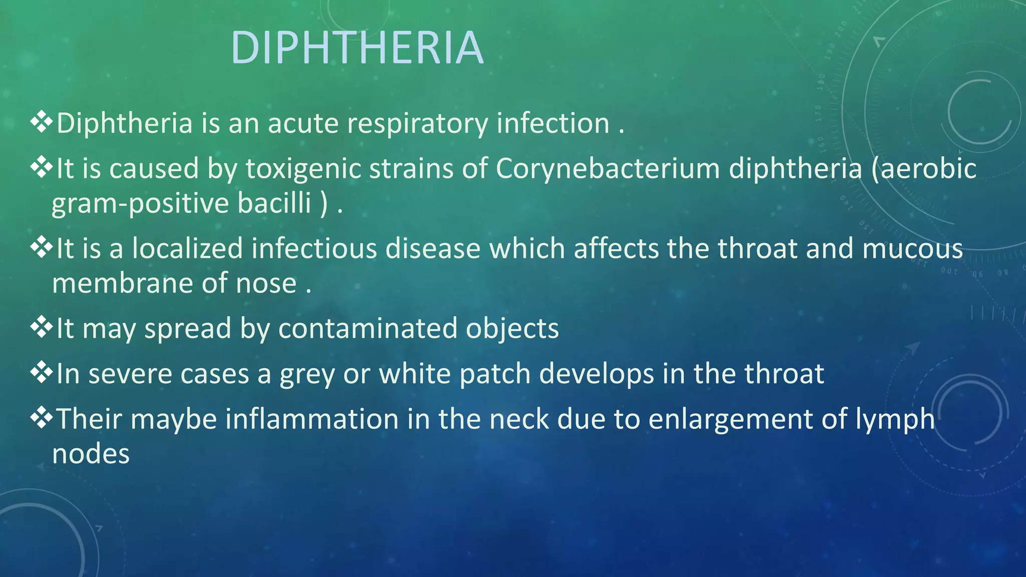 diphtheria presentation ( community health ) | PPTX