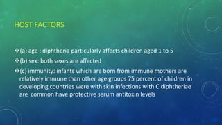 diphtheria presentation ( community health ) | PPTX