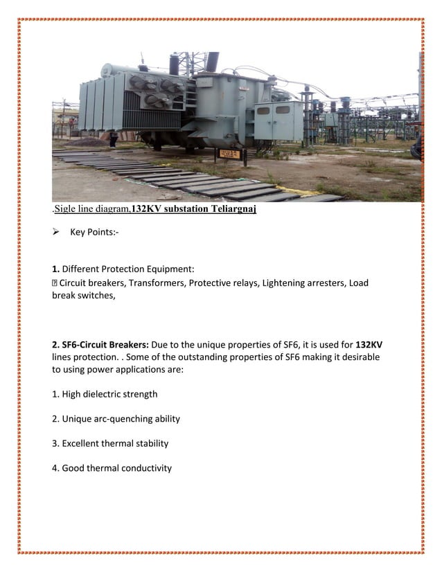Report on visiting 132/33 kv substation teliarganj allahabad | PDF