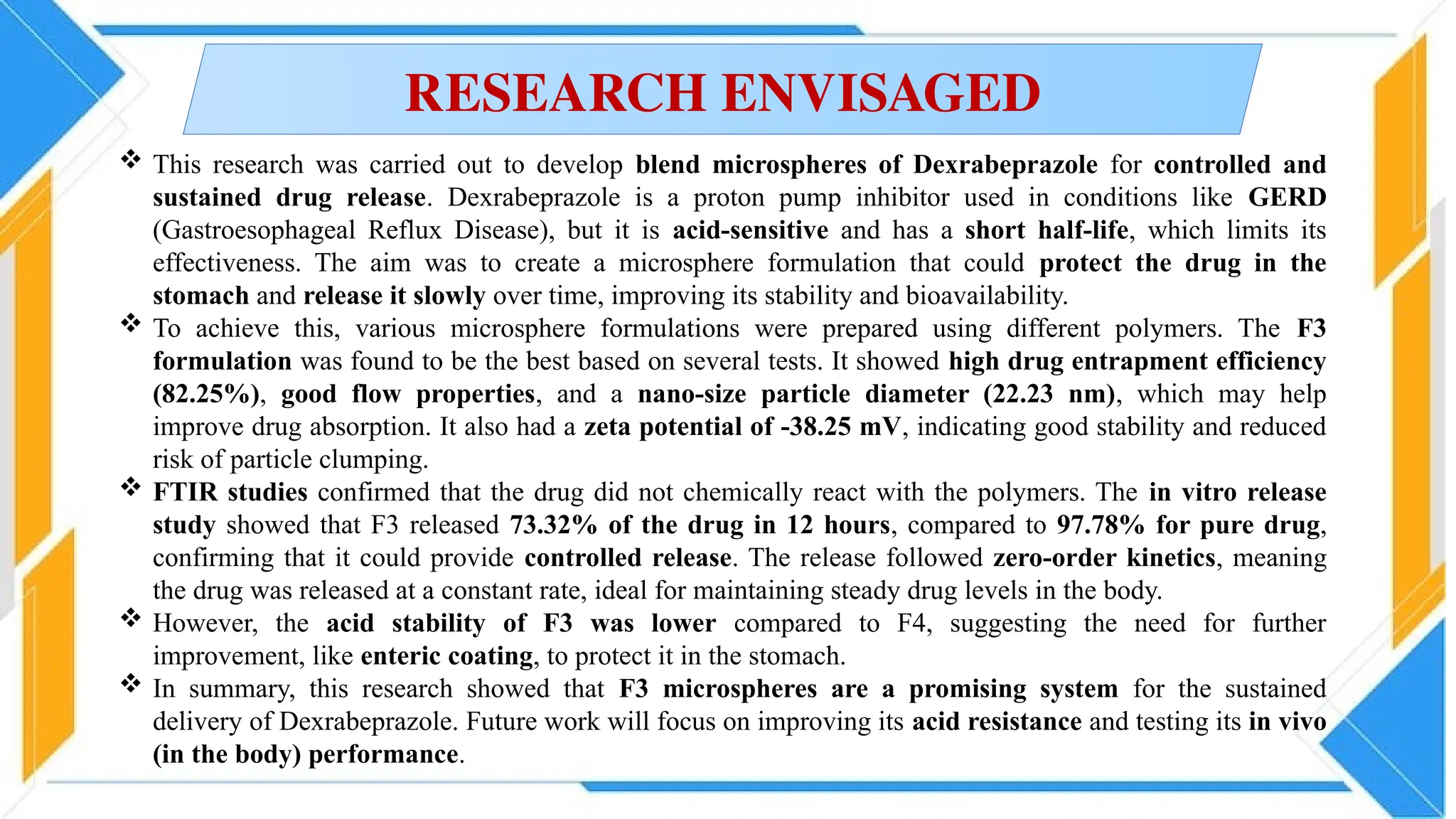 FORMULATION AND CHARATERIZATION OF BLEND MICROSPHERES OF DEXABEPRAZOLE ...