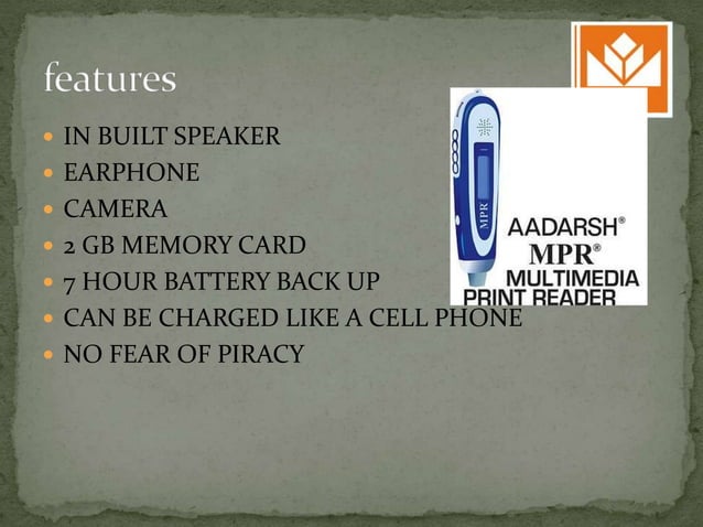Adarsh talking pen | PPT