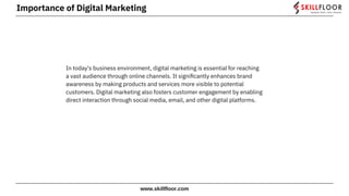 Digital Marketing Certiﬁcation in Pune | Skillfloor | PPT