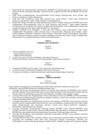 Panduan AD ART BKPRMI | PDF