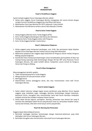 AD ART Forum Sukanagara Bersatu | PDF