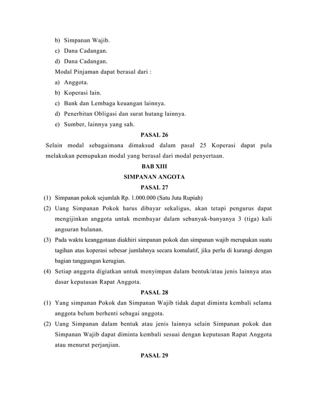 AD/ART Koperasi Kompas | DOCX