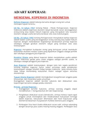 Ad art koperasi_mengenal_koperasi_di_ind | PDF