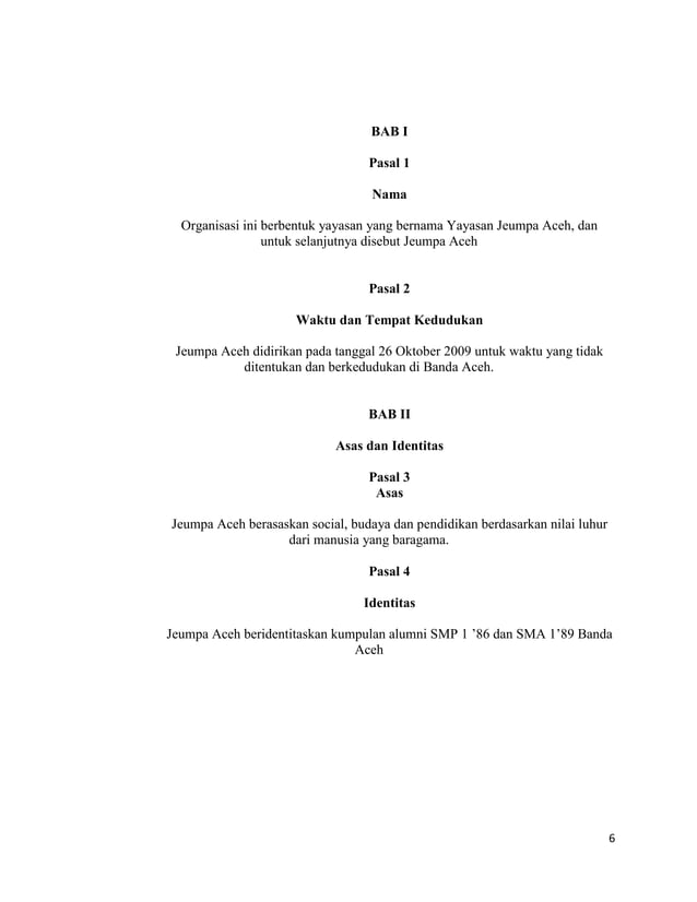 Adart yayasan ja 011 | PDF