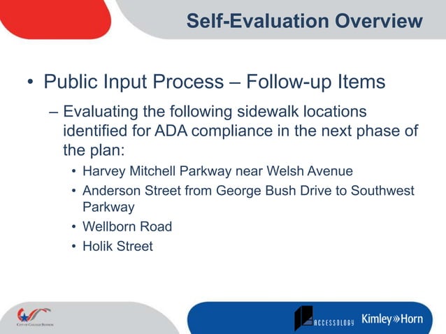 ADA Self-Evaluation and Transition Plan | PPTX