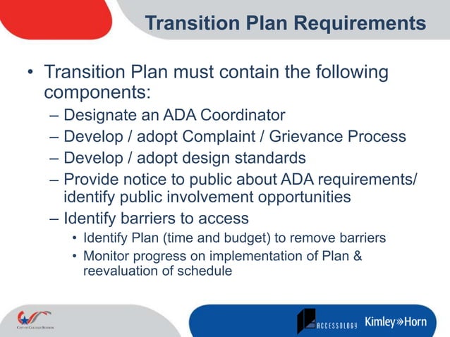 ADA Self-Evaluation and Transition Plan | PPTX