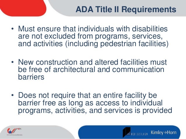 ADA Self-Evaluation and Transition Plan