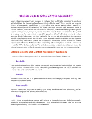 ADA Site Compliance | PDF