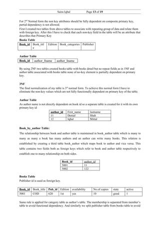 A database design_report_for_college_library final | DOC