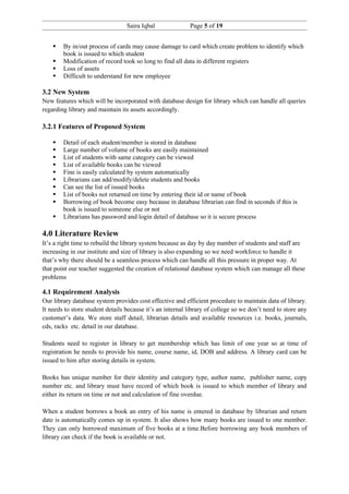 A database design_report_for_college_library final | DOC