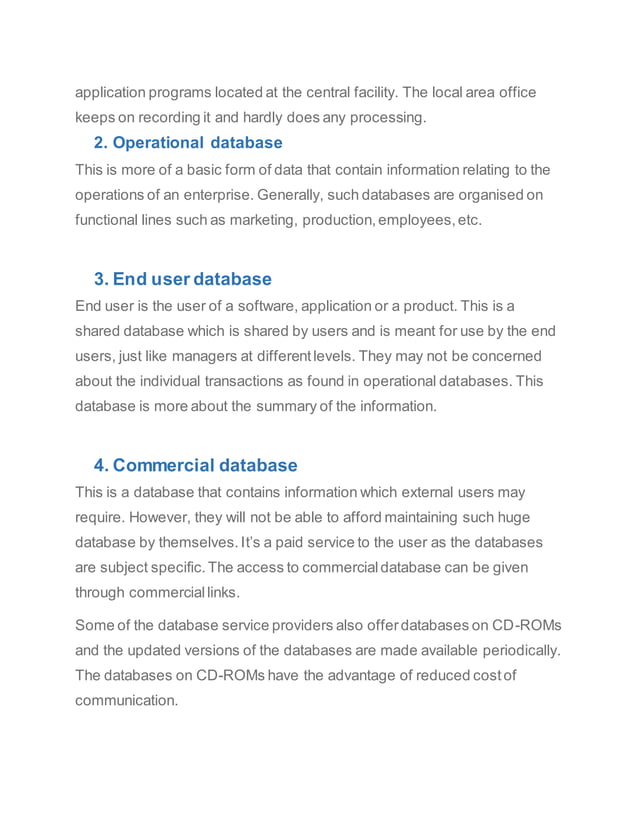 A database management system | DOCX