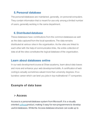 A database management system | DOCX
