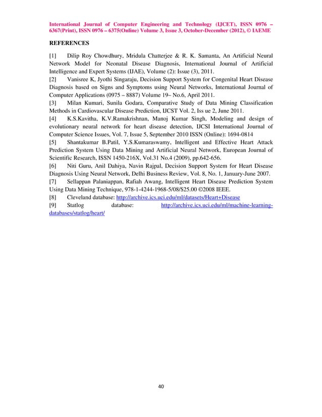 A Data Mining Approach For Prediction Of Heart Disease Using Neural Networks Pdf