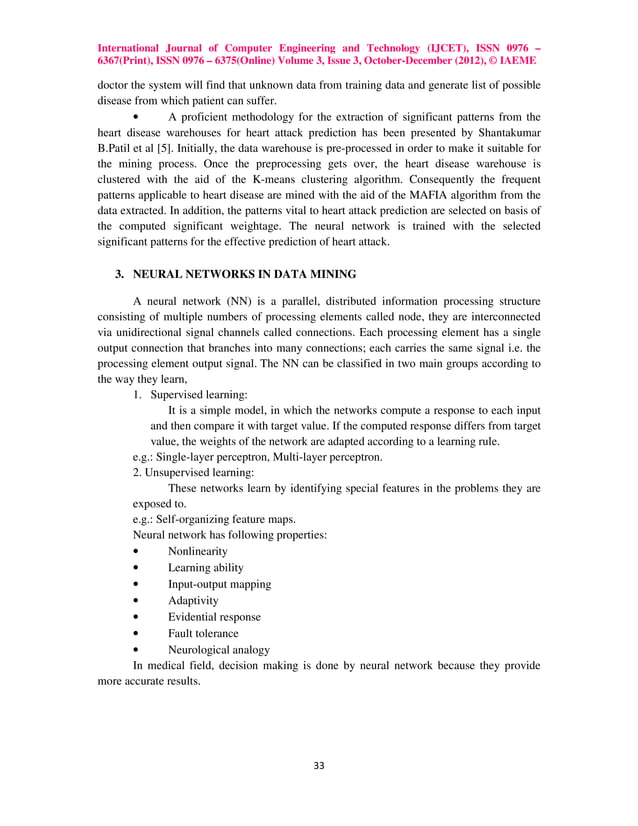 A Data Mining Approach For Prediction Of Heart Disease Using Neural Networks Pdf