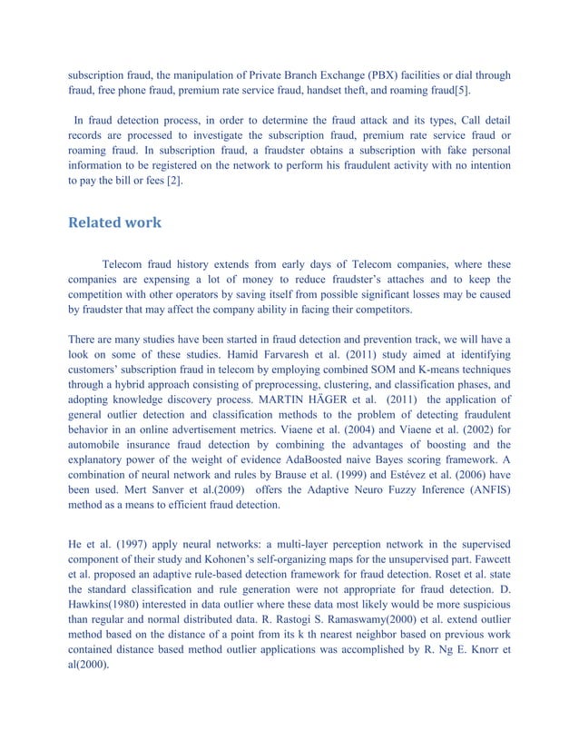 A Data Mining Framework For Fraud Detection In Telecom Based On