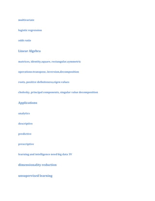 A data scientist's study plan | PDF