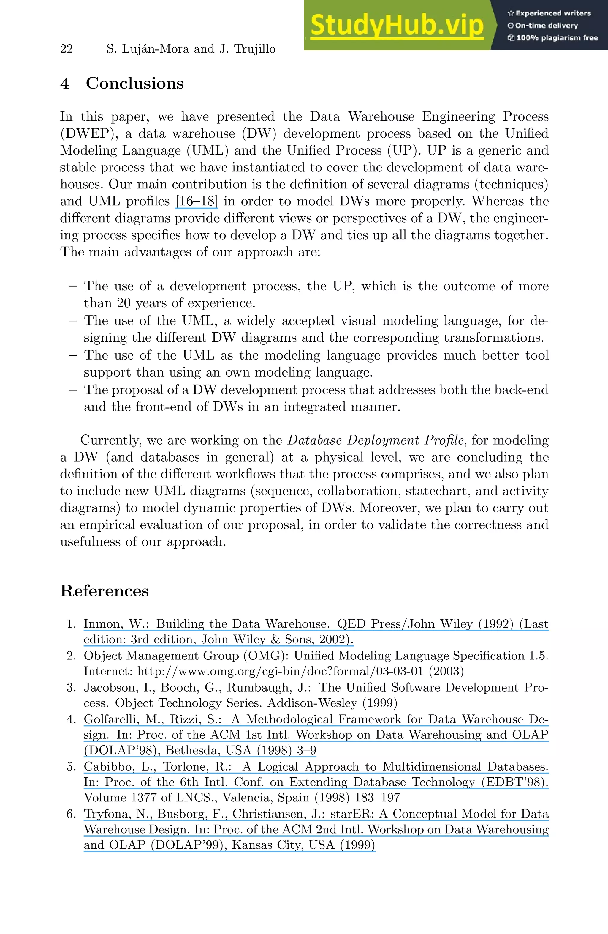 A Data Warehouse Engineering Process | PDF