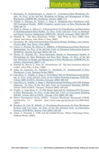 A Data Warehouse Engineering Process | PDF