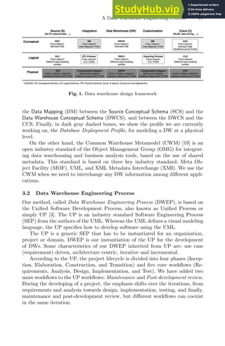 A Data Warehouse Engineering Process | PDF