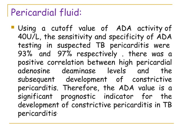 Pemeriksaan ADA test untuk penegakkan diagnosis tuberkulosis pleura ...