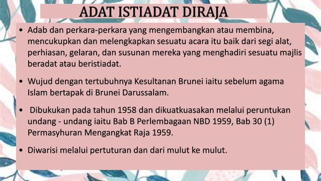Adat Istiadat Diraja: Musim Istiadat, Gendang Jaga Jaga dan Perpuspaan ...