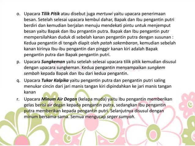 materi penjelasan adat mantu (bahasa jawa) | PDF