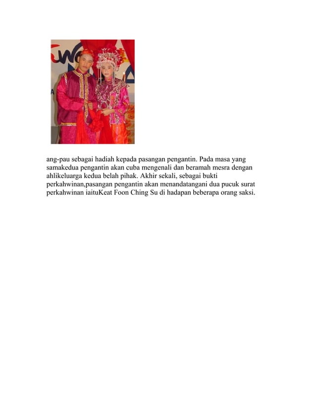 Adat perkahwinan cina | DOC