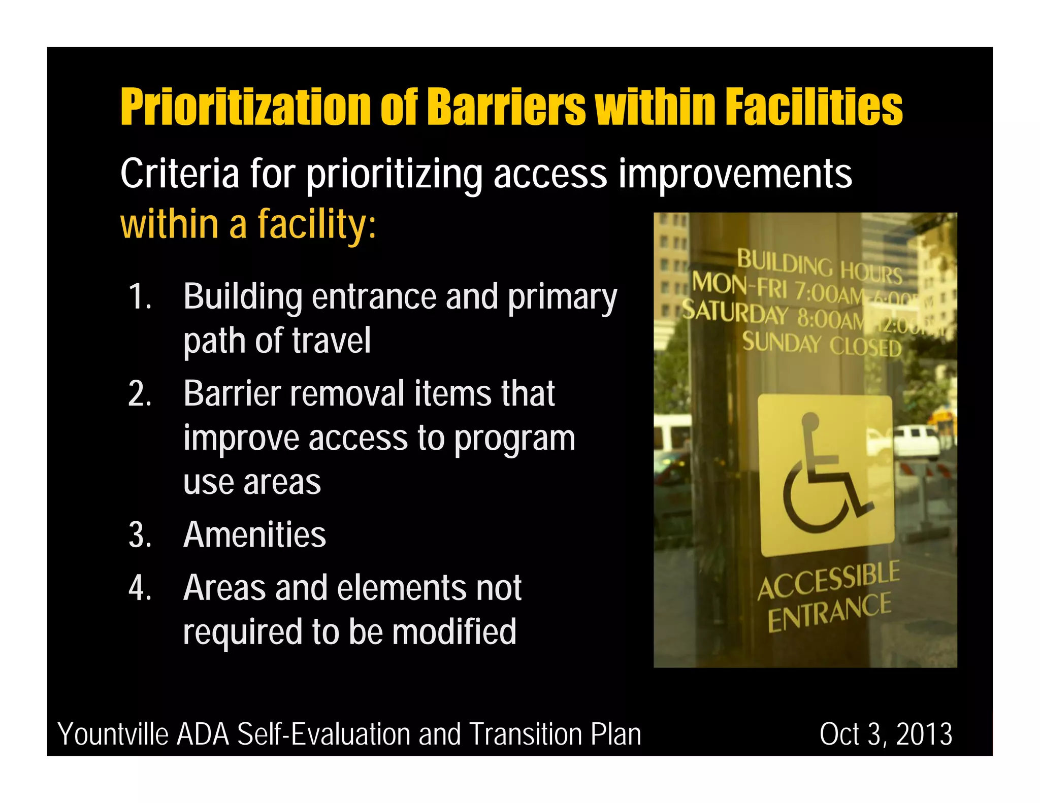 Ada transition plan public meeting power point | PDF