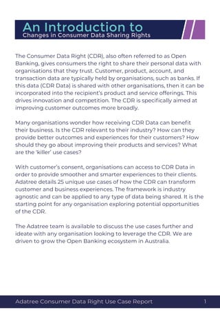 25 Ways the Consumer Data Right Can Create Smoother and Smarter ...