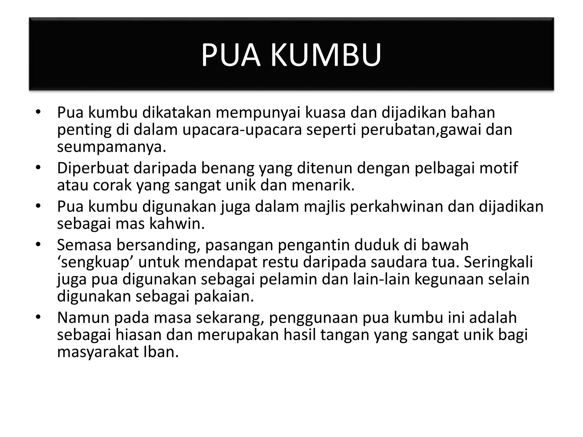 Adat resam masyarakat iban | PPTX