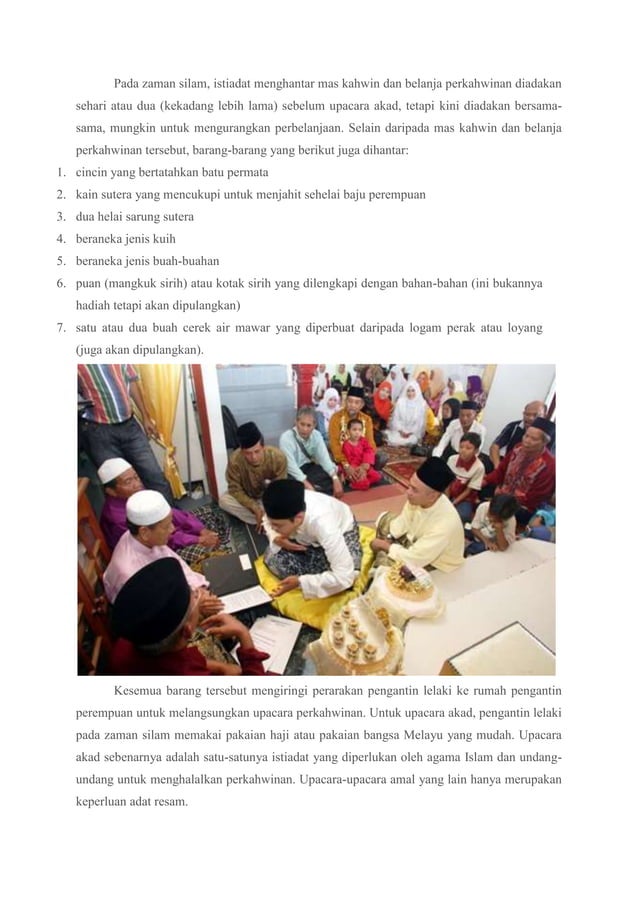 Adat resam perkahwinan melayu malaysia | DOCX