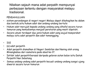 Adat temengung dan adat perpatih | PPT