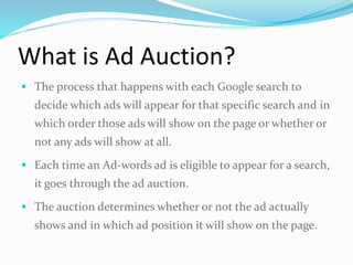 Ad auction | PPSX | Search | Internet