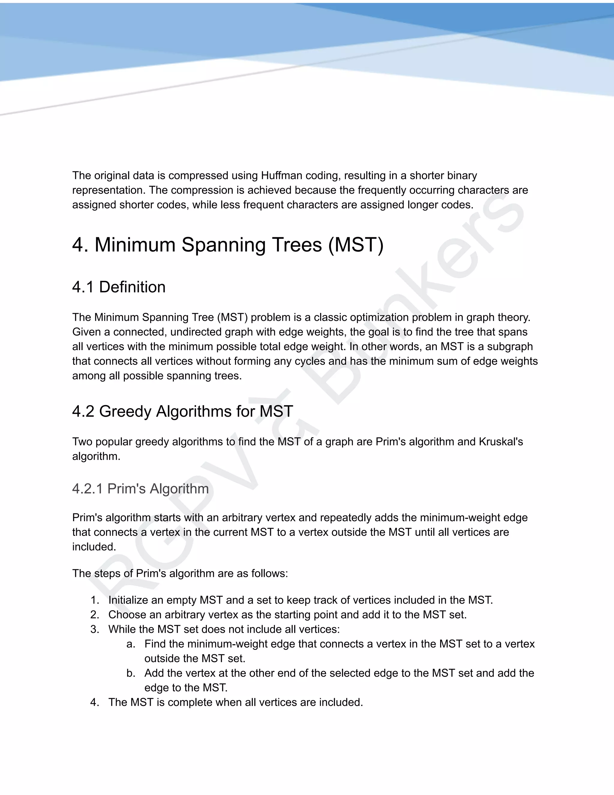 ADA Unit — 2 Greedy Strategy and Examples | RGPV De Bunkers | PDF