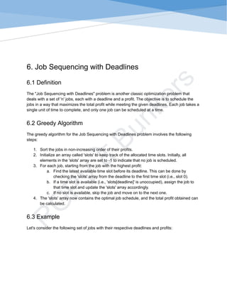 ADA Unit — 2 Greedy Strategy and Examples | RGPV De Bunkers | PDF