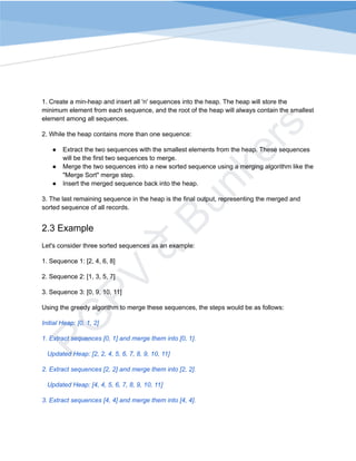 ADA Unit — 2 Greedy Strategy and Examples | RGPV De Bunkers | PDF