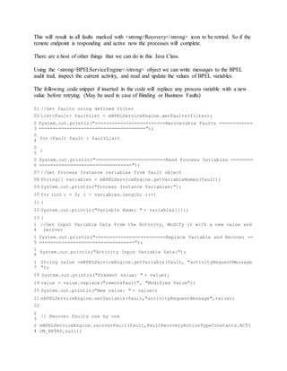 Adavanced faulthandling | DOCX