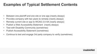 ADA Web Accessibility Lawsuits | PPT