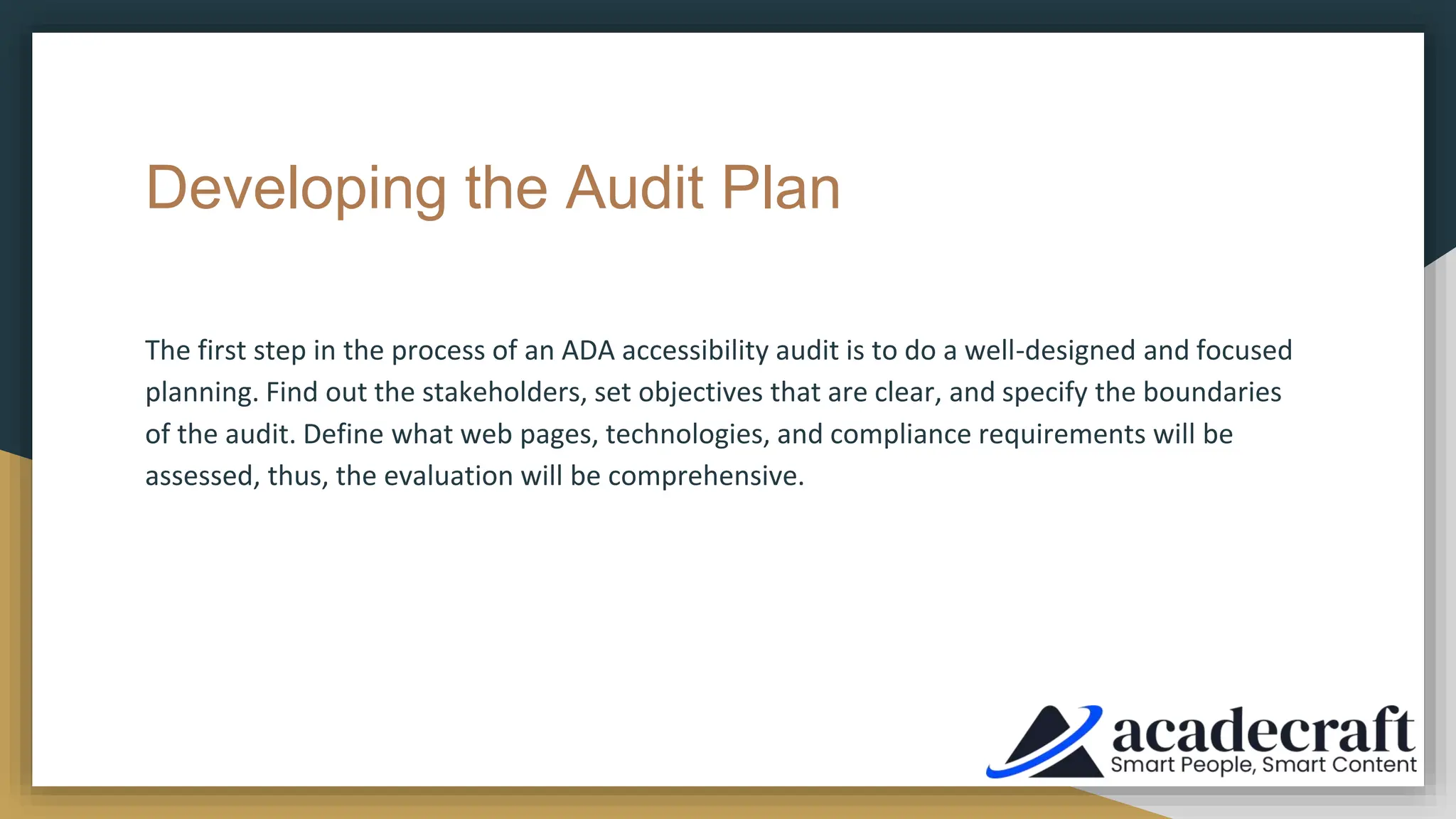 How To Conduct A Web Accessibility Audit | PPTX