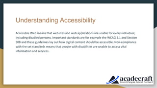 How To Conduct A Web Accessibility Audit | PPTX